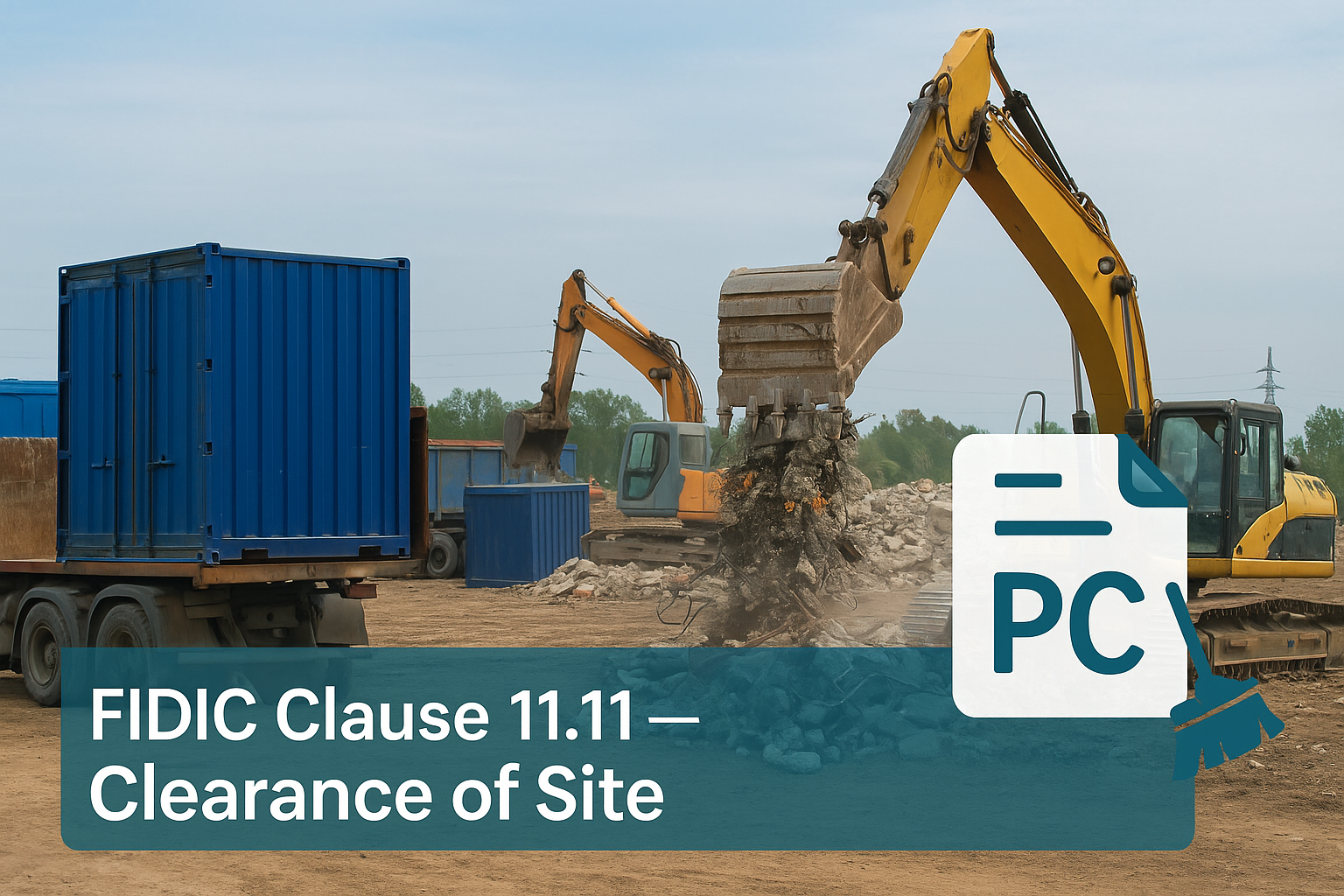 Clearance of Site FIDIC Clause 11.11 Explained